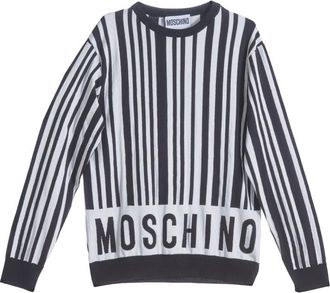 Moschino Homme, Pulls, Multicolore, Taille: M Heritage Barcode Jumper