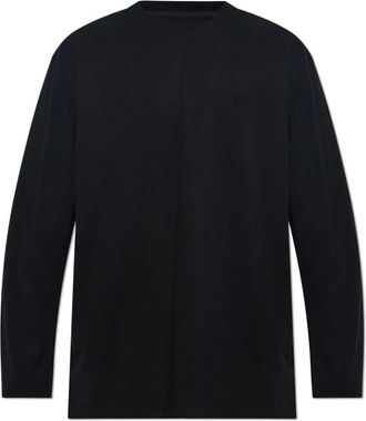 Yohji Yamamoto Homme, Tops, Noir, Taille: S Logo Long Sleeve Tee