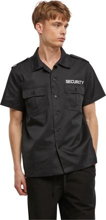 Brandit Security US Shirt Short Sleeve, Farbe: Black, Gr&ouml;&szlig;e: 4XL