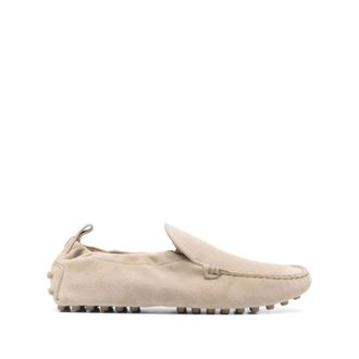 Tod's Femme, Chaussures, Beige, Taille: 36 EU Chaussures Plates Beige avec Couture Relev&eacute;e
