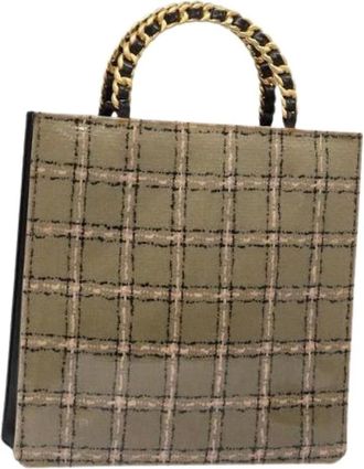 Chanel Pre-owned Cuir sacs-chanel - Femme - Pre-owned - Vert - Taille: ONE Size