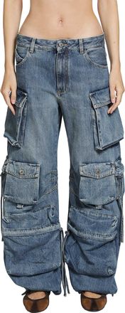 The Attico Fern Cargo Jeans