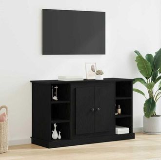 vidaXL vidaXL Buffet Ch&ecirc;ne noir 100 x 35,5 x 60 cm Bois ding&eacute;nierie