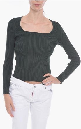 Áeron Squared Neck FINESSE Ribbed Sweater size M