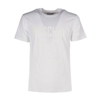 Moschino Teddy T-Shirt Upgrade- Wei&szlig;- Tone Sur Tone - - Tops - Herren - Wei&szlig; - S