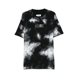 Maison Margiela T-Shirt mit Grafikprint und Rundhalsausschnitt - - Tops - Herren - Mehrfarbig - 2XL