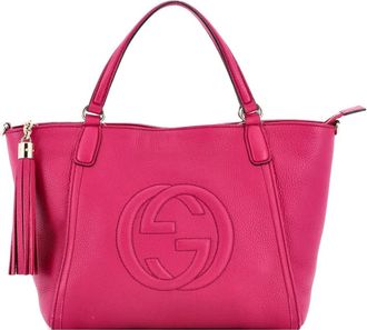 Gucci Soho Convertible Top Handle Bag Leather Small satchel - Rosa