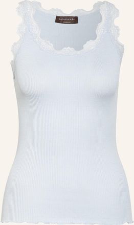 Rosemunde Seidentop Babette Mit Spitze blau