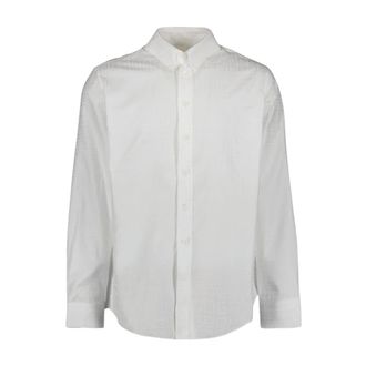 Givenchy Wei&szlig;es Klassisches Hemd mit 4G-Druck - - Shirts - Herren - Wei&szlig; - XL
