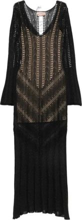 Twinset Femme, Robes, Noir, Taille: 40 FR Abito Lungo