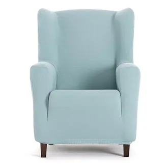 Eysa Housse de Fauteuil bi-&eacute;lastique pour berg&egrave;re Couleur Eau de mer Design Harlem