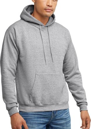 Hanes Herren Sweatshirt EcoSmart Fleece Hoodie Baumwollmischung Fleece Kapuzenpullover Plüsch Fleece Pullover Hoodie, Leichter Stahl, X-Large