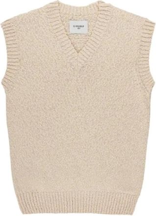 Circolo 1901 Homme, Pulls, Beige, Taille: L Gilet Pull