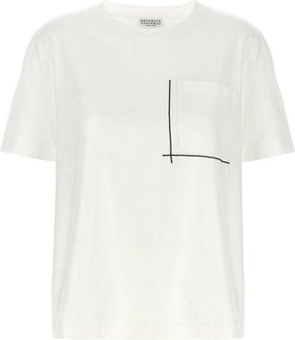 Brunello Cucinelli T-Shirt - Weiß