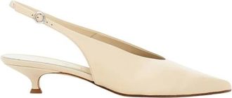 Aeyde Femme, Chaussures, Blanc, Taille: 38 1/2 EU Escarpin Slingback &agrave; Talon Aiguille