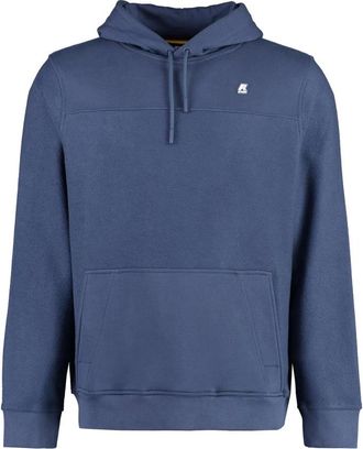 K-Way Homme, Sweatshirts et sweats &agrave; capuche, Bleu, Taille: S Long-Sleeve Textured Sweat &agrave; capuche