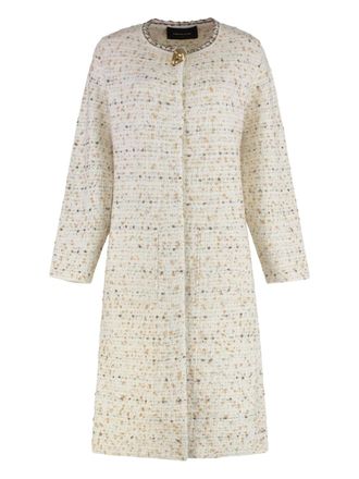 Fabiana Filippi veste boutonnée en tweed - Tons neutres