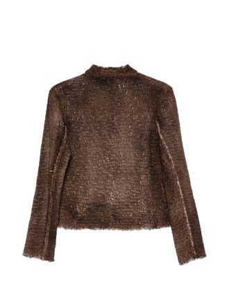 Avant Toi Wool Boucl&eacute; Jacket - Brown
