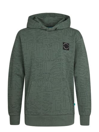 Petrol Industries All-Over Print Hoodie Blue Ridge Gr&uuml;n 164