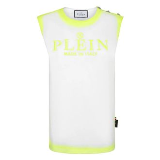 Philipp Plein Tank Top Fluo - - Tops - Damen - Wei&szlig; - XL