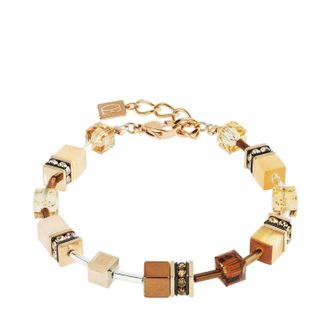 Coeur de Lion Armband - GeoCUBE Iconic Armband Mocha - Gr. ONE SIZE - in Braun - f&uuml;r Damen