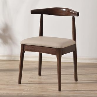 Generic 2er-Set Esszimmerstühle Aus Massivholz, Moderne, Mit Kunstleder Gepolsterte Küchen-Seitenstühle, Minimalistische Akzentstühle Im Bauernhausstil for Es