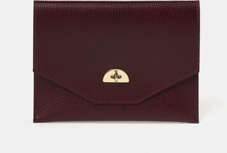 The Cambridge Satchel Company The Twist Lock Pouch - Oxblood Celtic Grain