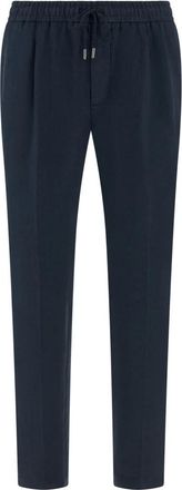 Boggi Milano Homme, Pantalons, Bleu, Taille: 3XL City Linen Pantalons