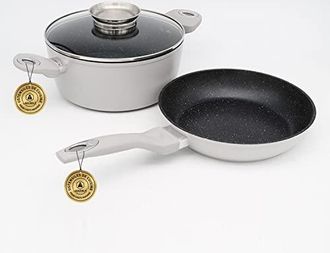 Laguiole Laguiole - 3-teiliges Set mit Antihaftbeschichtung Black Ston, Induktion