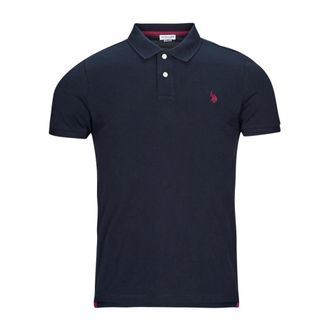 U.S.Polo Association Kurzarm-Poloshirt aus Baumwolle - - Tops - Herren - Blau - 2XL