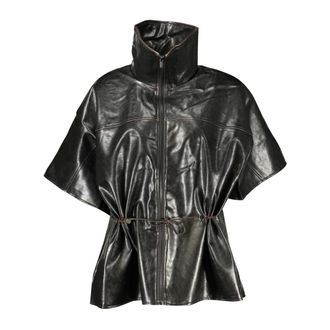 Desigual Poncho &agrave; col haut Richmond - Femme - Vestes - Noir - Taille: ONE Size
