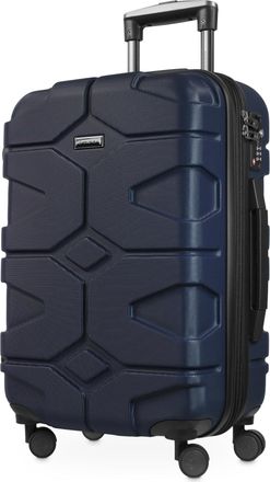 HAUPTSTADTKOFFER X-K&ouml;lln - Handgep&auml;ck, 55 x 40 x 23 cm, TSA, 4 Rollen, 50 Liter, Reisekoffer, Hartschalenkoffer, Rollkoffer, Dunkelblau matt