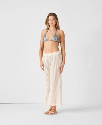 Jott Haut de maillot de bain triangle Argent Assia top - Taille XL