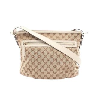Gucci Pre-owned GG Canvas Leder Schultertasche - - Pre-owned - Damen - Beige - ONE SIZE