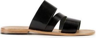 Saison 1865 Sandales plates en cuir