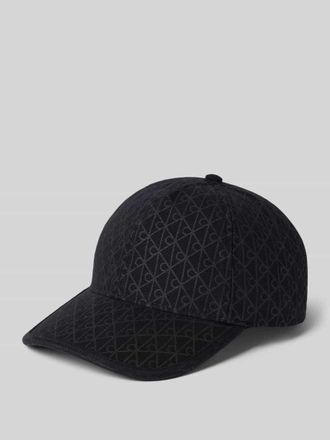 Calvin Klein Cap mit Logo-Muster und Label-Badge