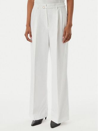Tommy Hilfiger Stoffhose WW0WW48884 Wei&szlig; Wide Leg
