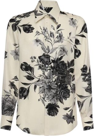 Dolce & Gabbana Homme, Chemises, Multicolore, Taille: L Silk Shirt