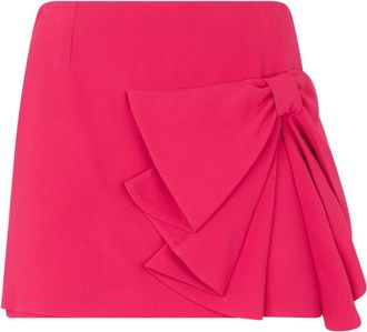 Red Valentino Femme, Shorts, Rose, Taille: 32 FR Short &agrave; Cr&ecirc;pe avec Effet Jupe et D&eacute;coratif