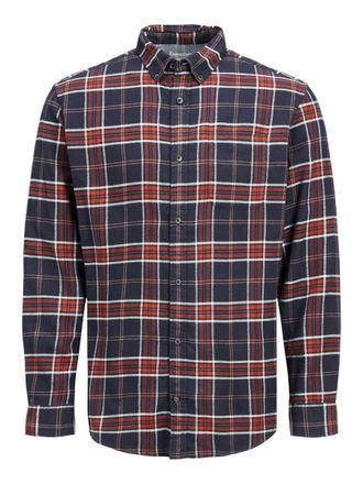 Jack & Jones Jack & Jones Herren Jjeclassic Check Shirt L/S Au22 Sn Hemd, Hawaiian Sunset, XXL EU