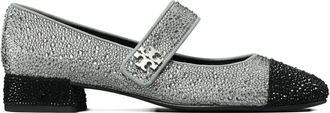Tory Burch escarpins Mary Jane 25 mm à ornements en cristal - Argent