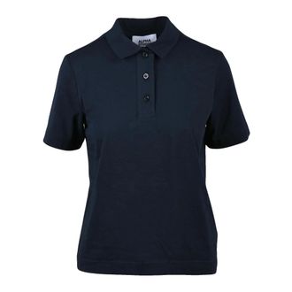 Alpha Studio Femme, Tops, Bleu, Taille: 42 FR Polo Stretch