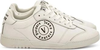 Versace Jeans Couture Homme, Chaussures, Blanc, Taille: 41 EU Logo Baskets