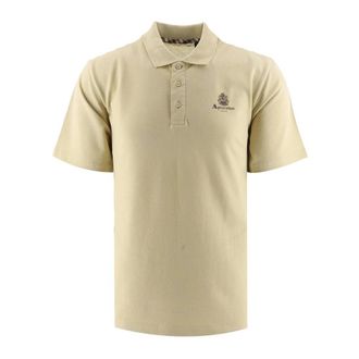 Aquascutum Marineblauer Piqu&eacute;-Polo-Shirt - - Tops - Herren - Beige - XL