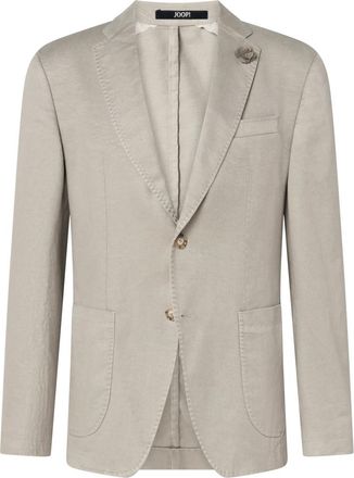 Joop Teilgef&uuml;ttertes Leinensakko mit Baumwolle und Stretch, Slim Fit in