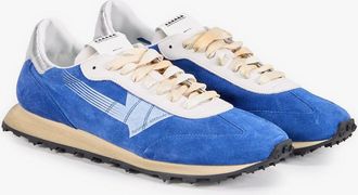 RUN OF Baskets en cuir su&eacute;d&eacute; m&eacute;lang&eacute;