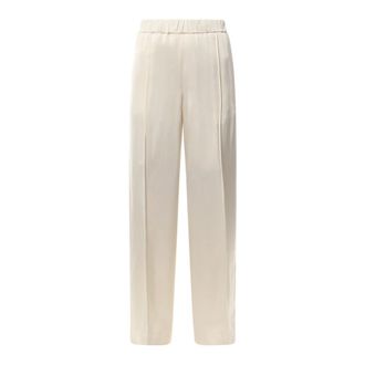 Jil Sander Gerade geschnittene Hose mit elastischem Bund - - Trousers - Damen - Beige - XS