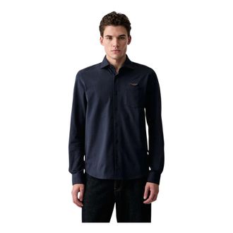 Aeronautica Chemise d&eacute;contract&eacute;e - Homme - Chemises - Bleu - Taille: L