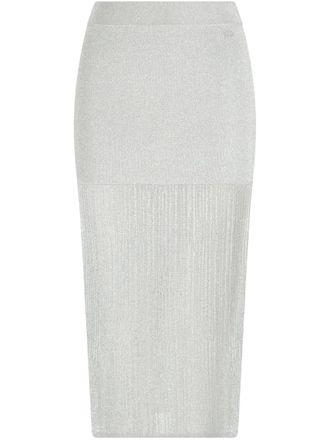 A|X Armani Exchange jupe crayon à coupe mi-longue - Gris