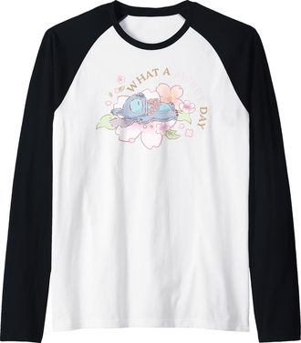 Disney Stitch What a Sweet Day Sakura Spring Cherry Blossom Raglan